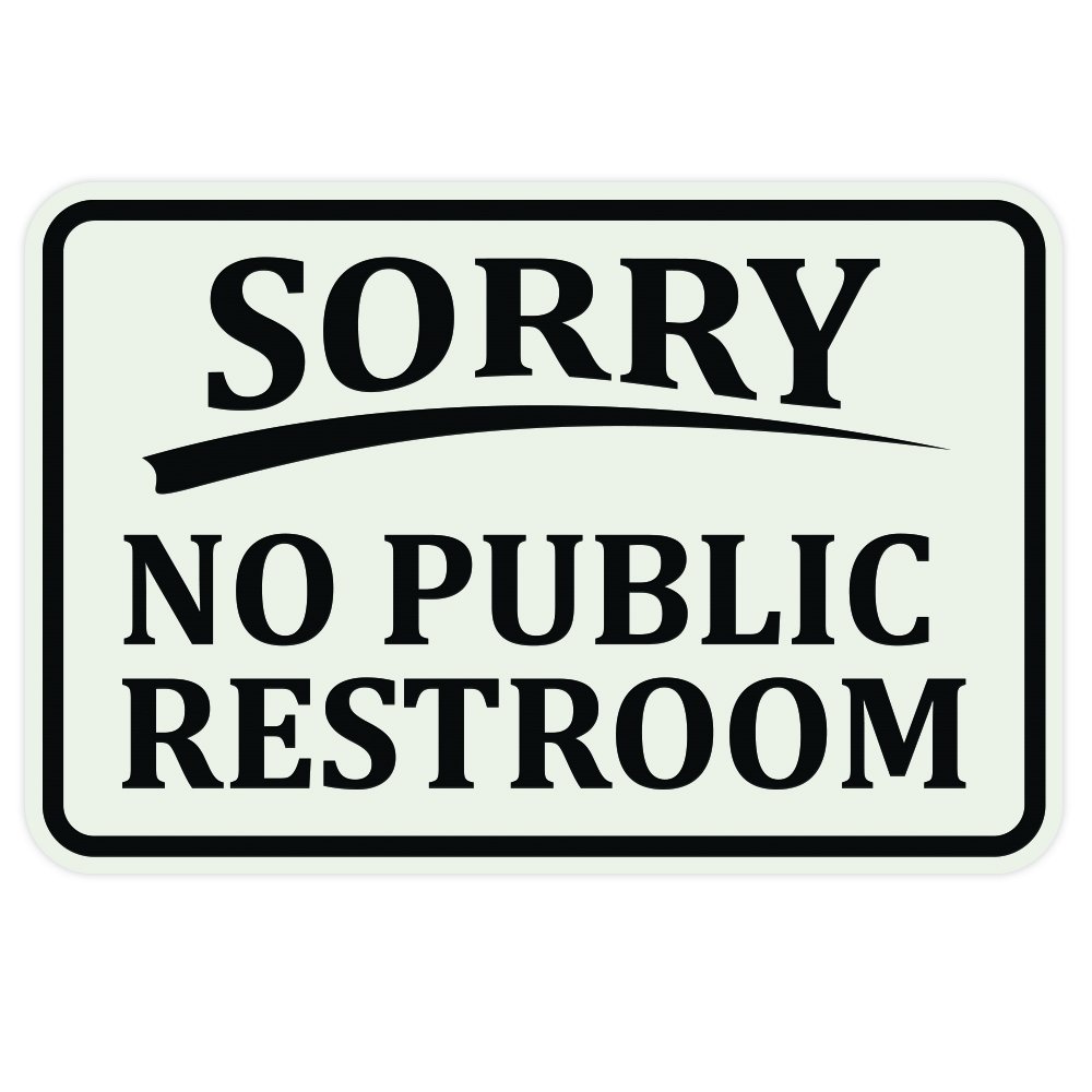 Amazon.com : All Quality Classic Framed SORRY No Public Restroom Wall ...