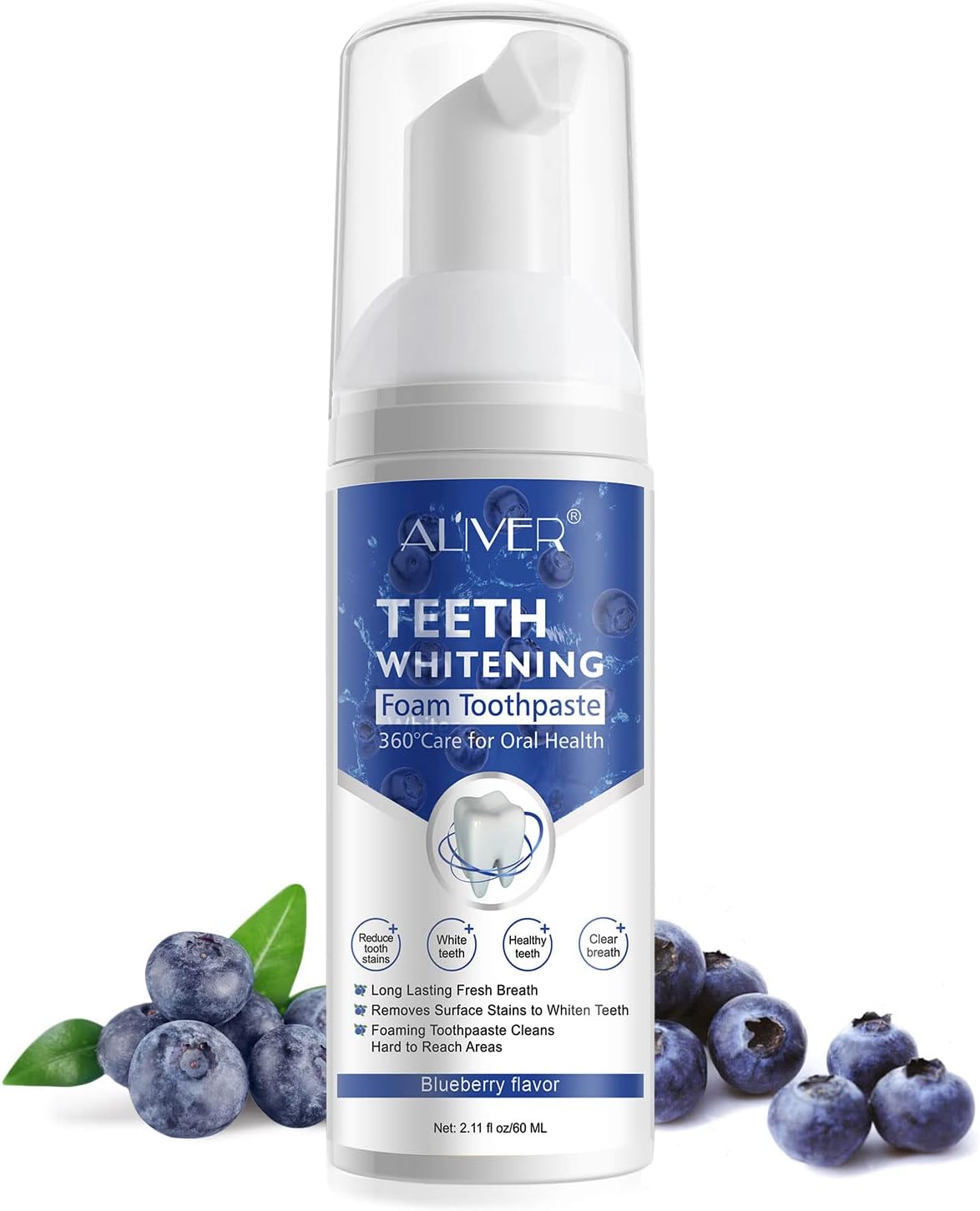 Amazon.com : Purple Toothpaste for Teeth whitening, V34 Conceals Stains ...