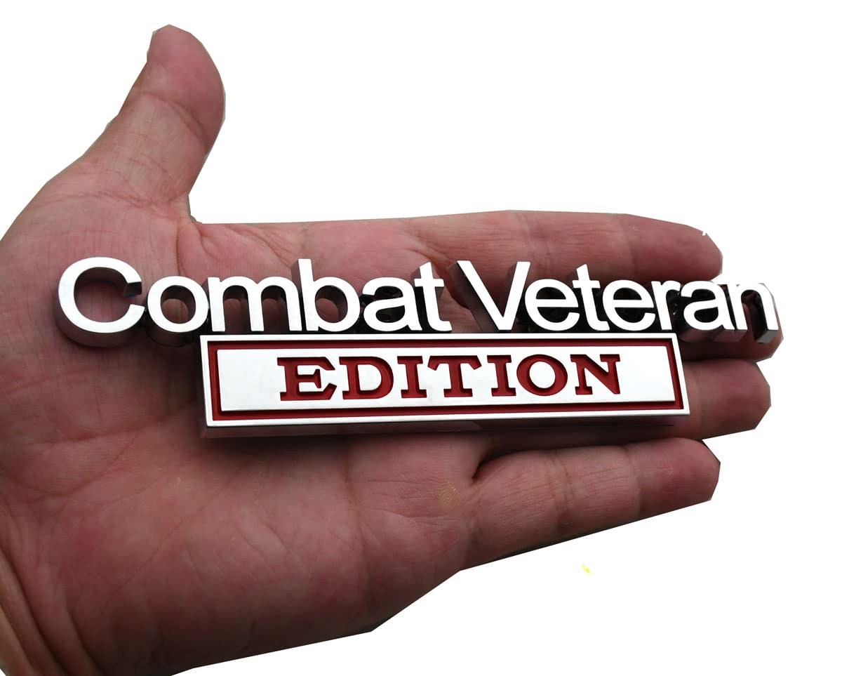 Amazon.com: 1pc Combat Veteran Edition Emblems 3D Raised Decals ...