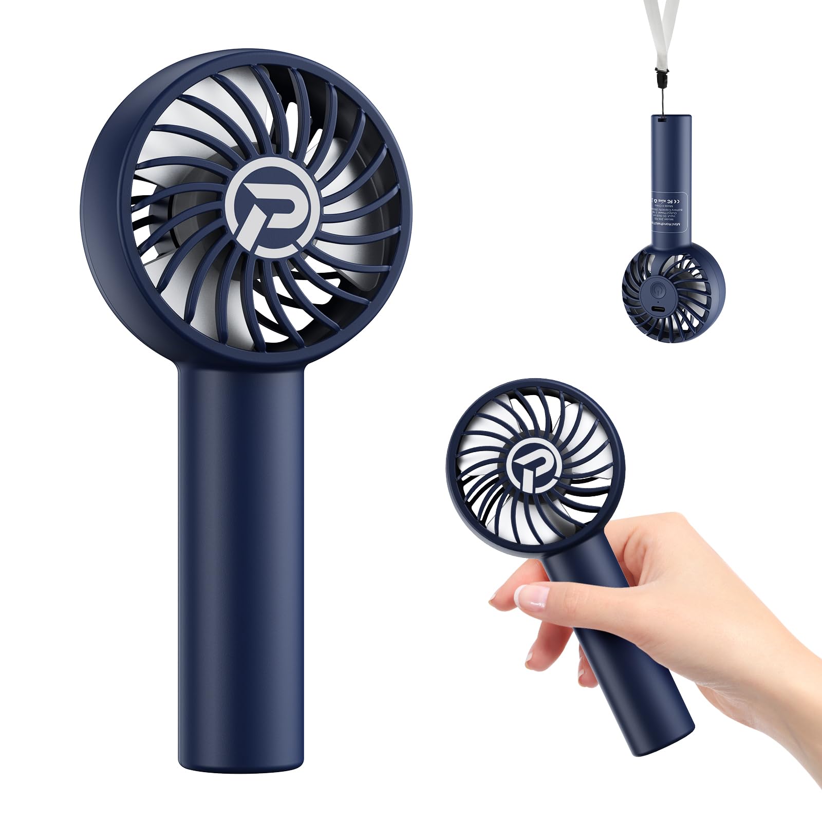 Snapklik.com : Portable Handheld Fan, 2000mAh Battery Operated Personal ...
