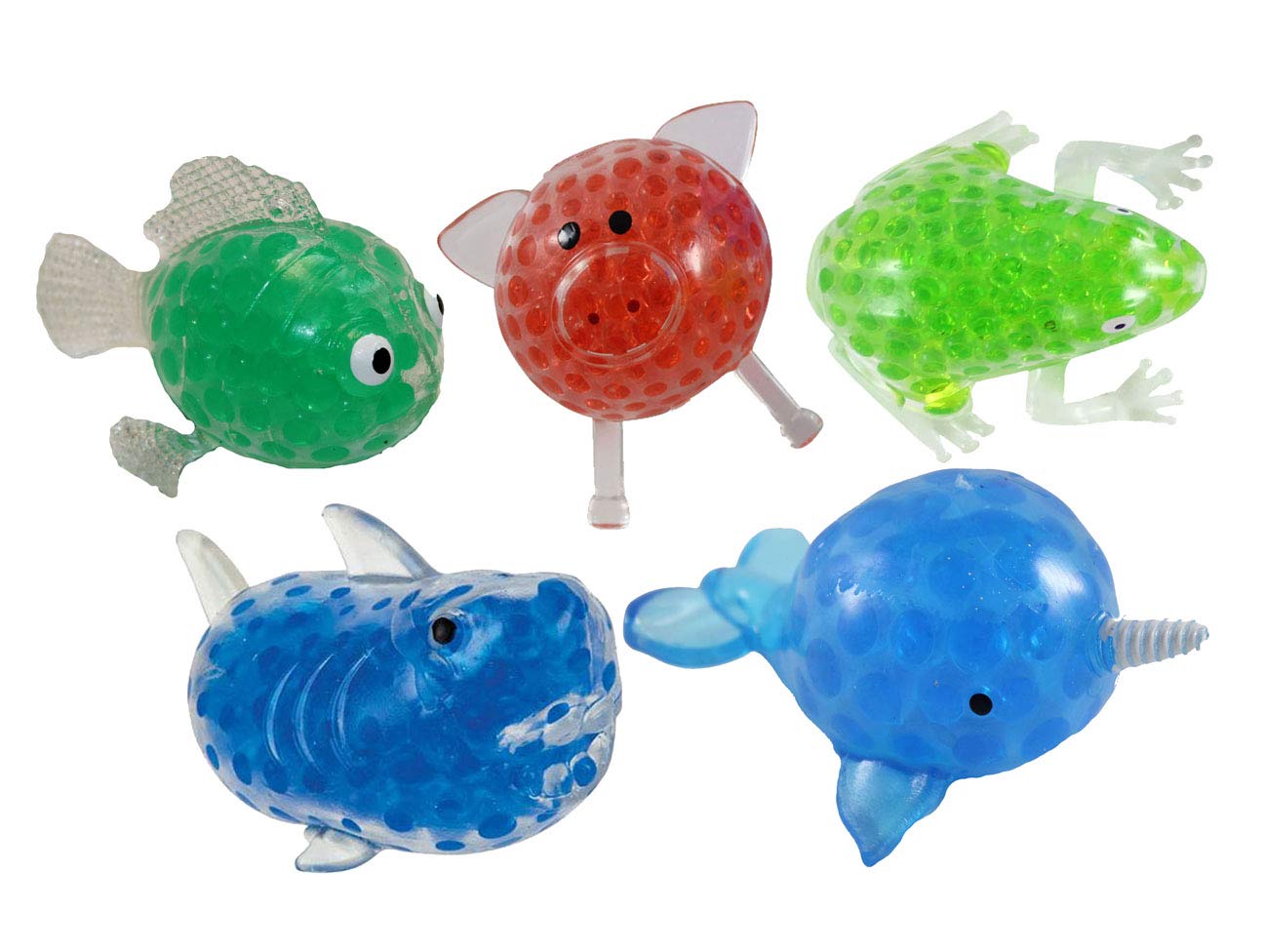 Buy Curious Minds Busy Bags 5 Animal Water Bead Filled Squeeze Stress ...