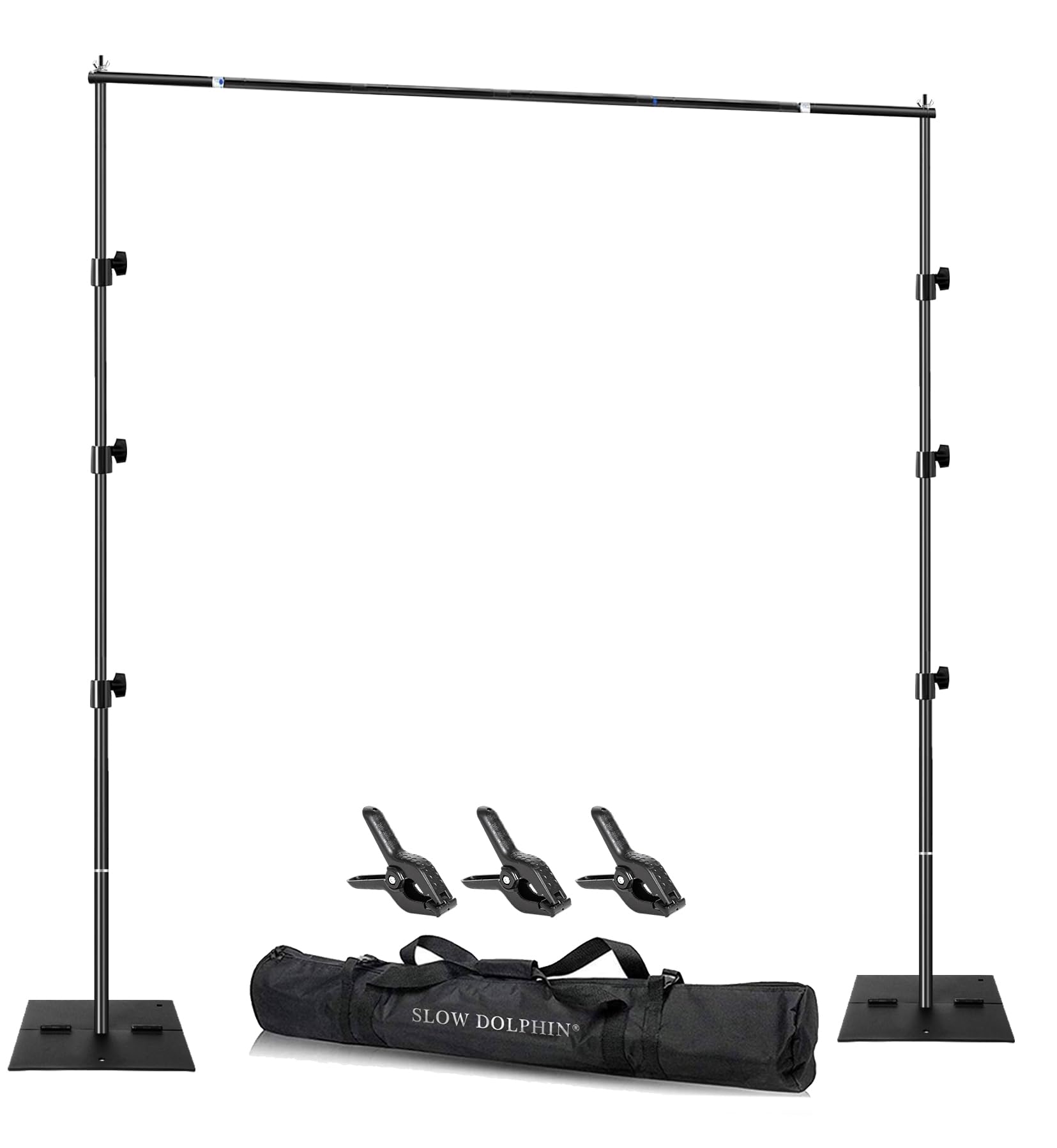 Amazon.com : SLOW DOLPHIN Pipe and Drape Photography Backdrop Stand Kit ...