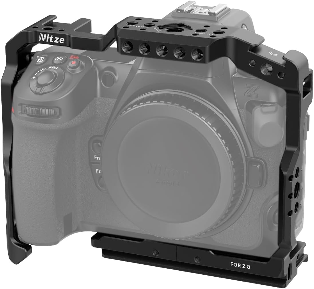 Amazon.com : NEEWER Z8 Camera Cage with HDMI Cable Clamp, NATO Rail ...