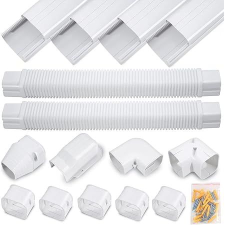 Amazon.com: LyPrem 5" 17Ft Air Conditioner Decorative PVC Line Set ...