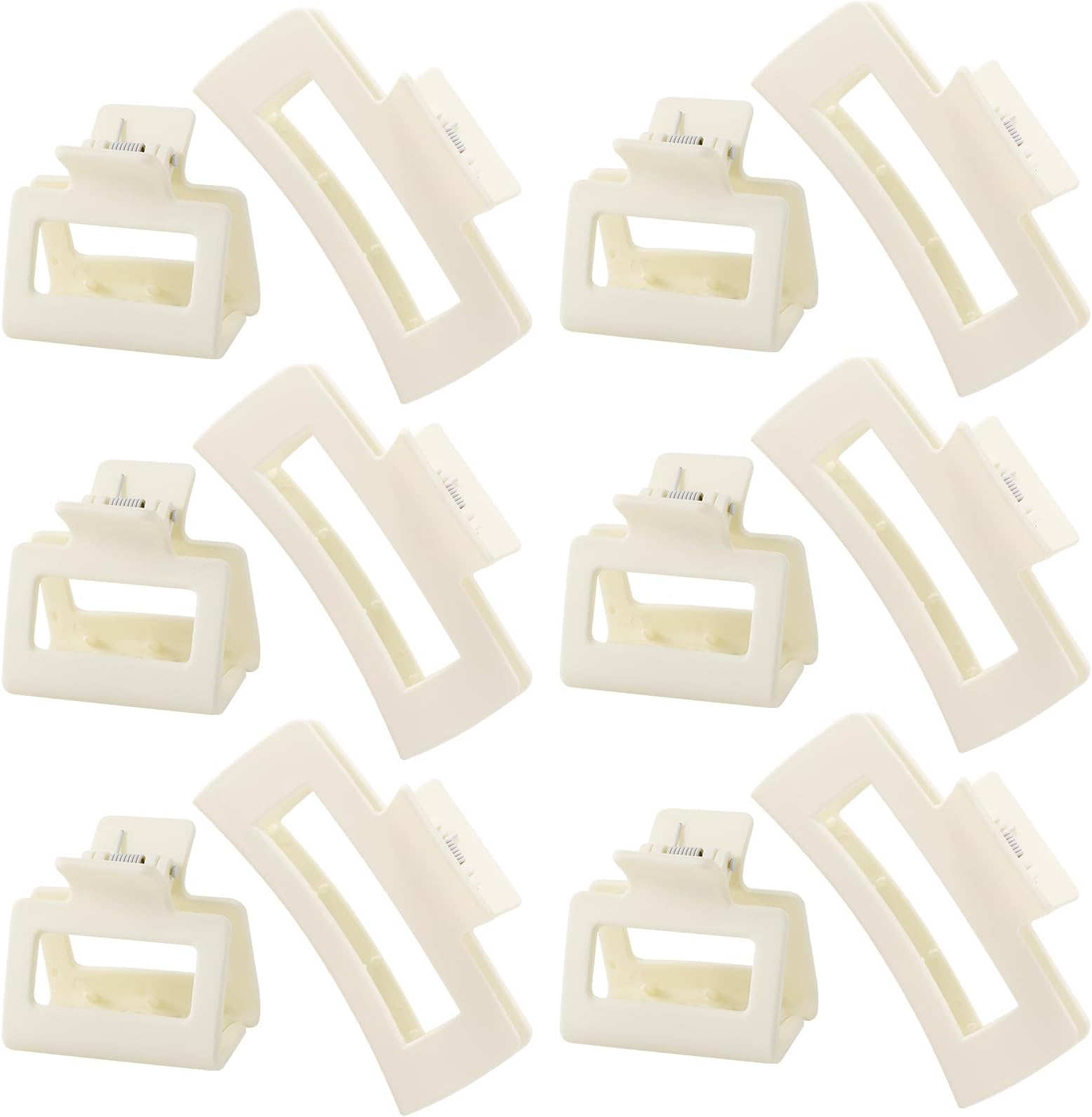 Amazon.com : Rectangle Hair Claw Clips for Women - Non-slip Thick Hair ...