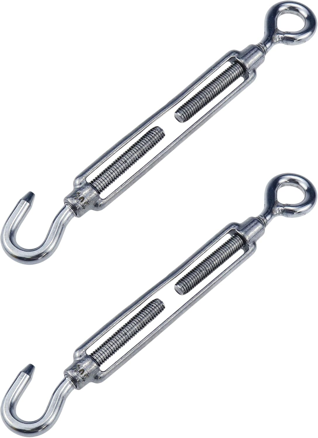 Amazon.com: WDONAY 2 Pcs 304 Stainless Steel Turnbuckle Connector M8 ...