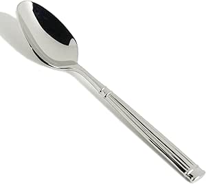 Fortessa 18/10 Stainless Steel Flatware Doria Serving Spoon, 9-Inch ...