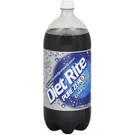 Amazon.com: Diet Rite Pure Zero Cola, soda, No Caffeine, 6 Pack of 16.9 ...