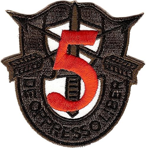 Amazon.com: 5th Special Forces Group Crest OD Green Red 5 Patch ...