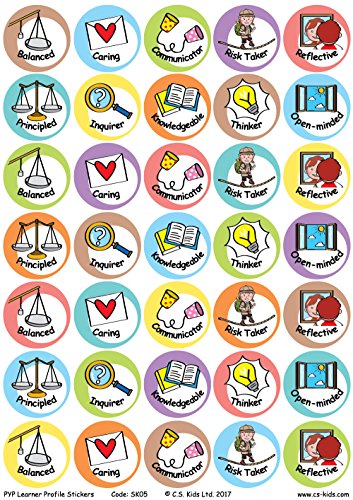 C.S. Kids PYP Learner Profile Rounders (Stickers: Pack of 210): Buy ...