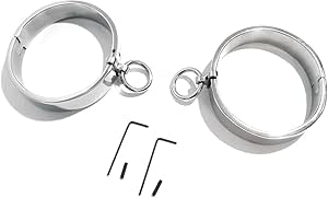 Amazon.com: Cuffstore Bondage Oval Leg Irons Stainless Steel Ankle ...