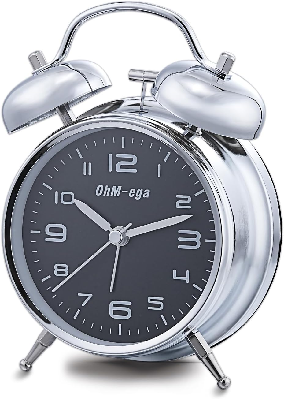 Amazon.com: KEYPOWER Alarm Clock Mechanical Wind Twin Bell Double Bell ...