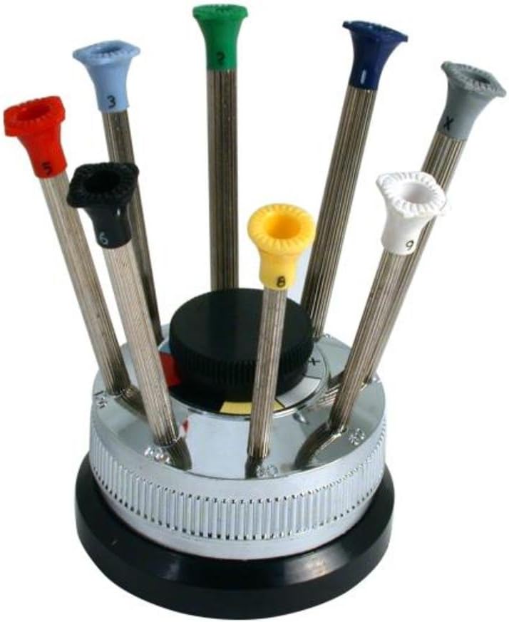 Amazon.com: FindingKing 8 Watch Screwdrivers Revolving Rotating Stand ...