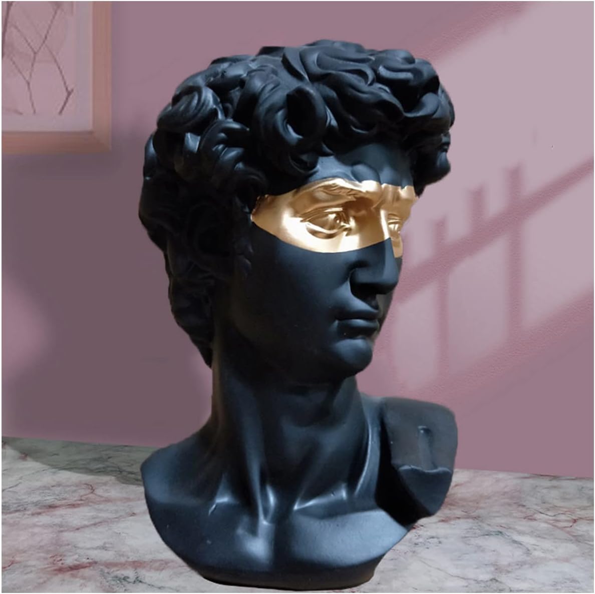David Head Statue Model Greek Michelangelos David Bust Sculptures Resin ...
