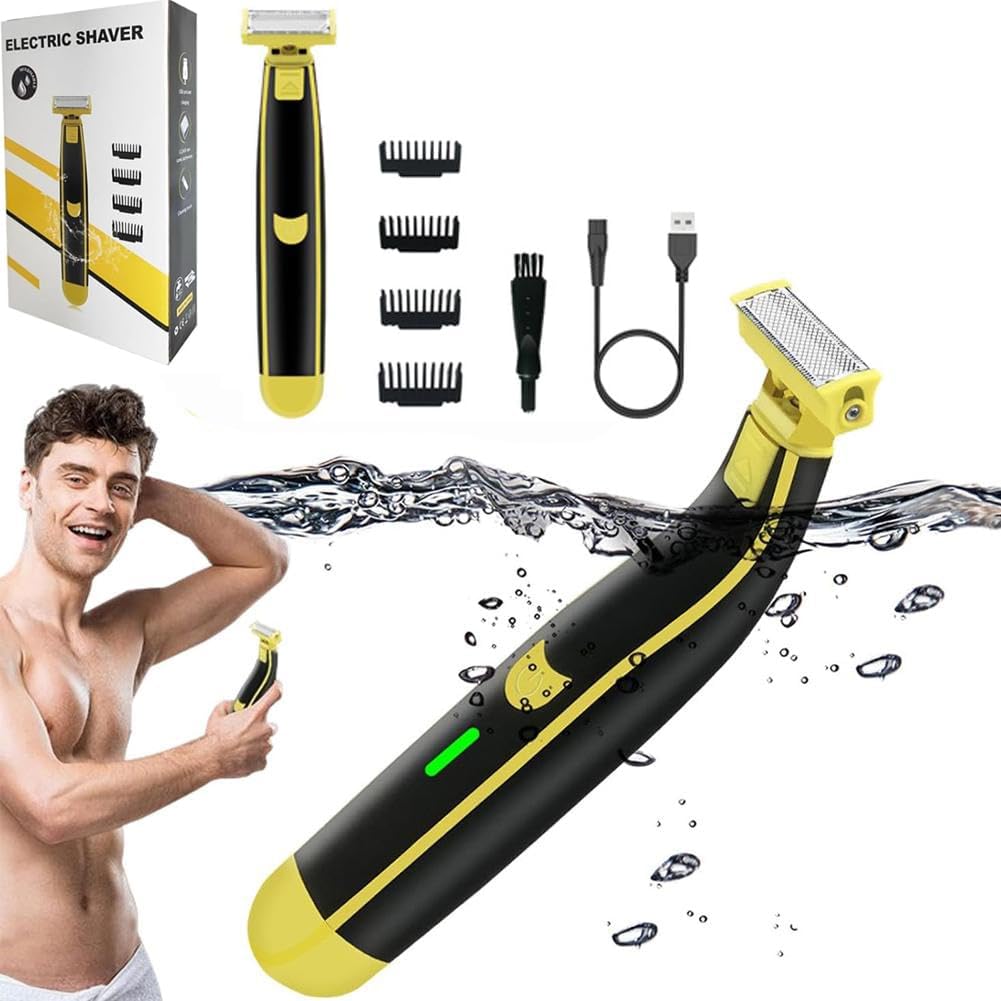 Amazon.com: Full Body Washed Wet and Dry Shaver,Men's Electric Shaver ...