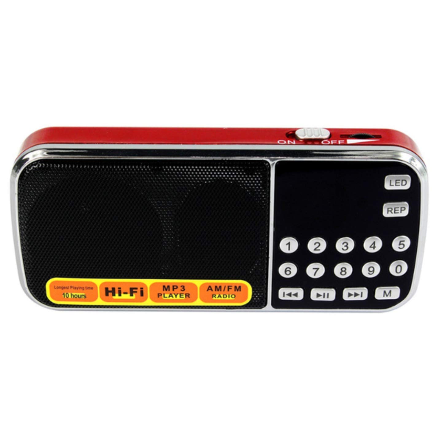 Buy NCR AM FM Digital Battery Rechargeable Portable Radio, Handheld ...