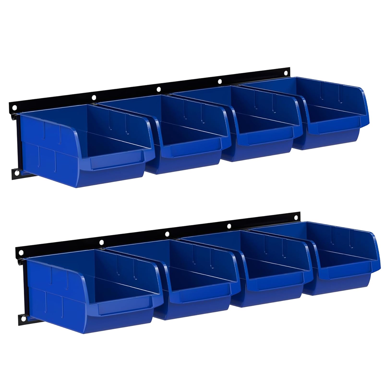Amazon.com: NBGYTECH Garage Storage Rack with 8 Bin Wall Mounted Parts ...