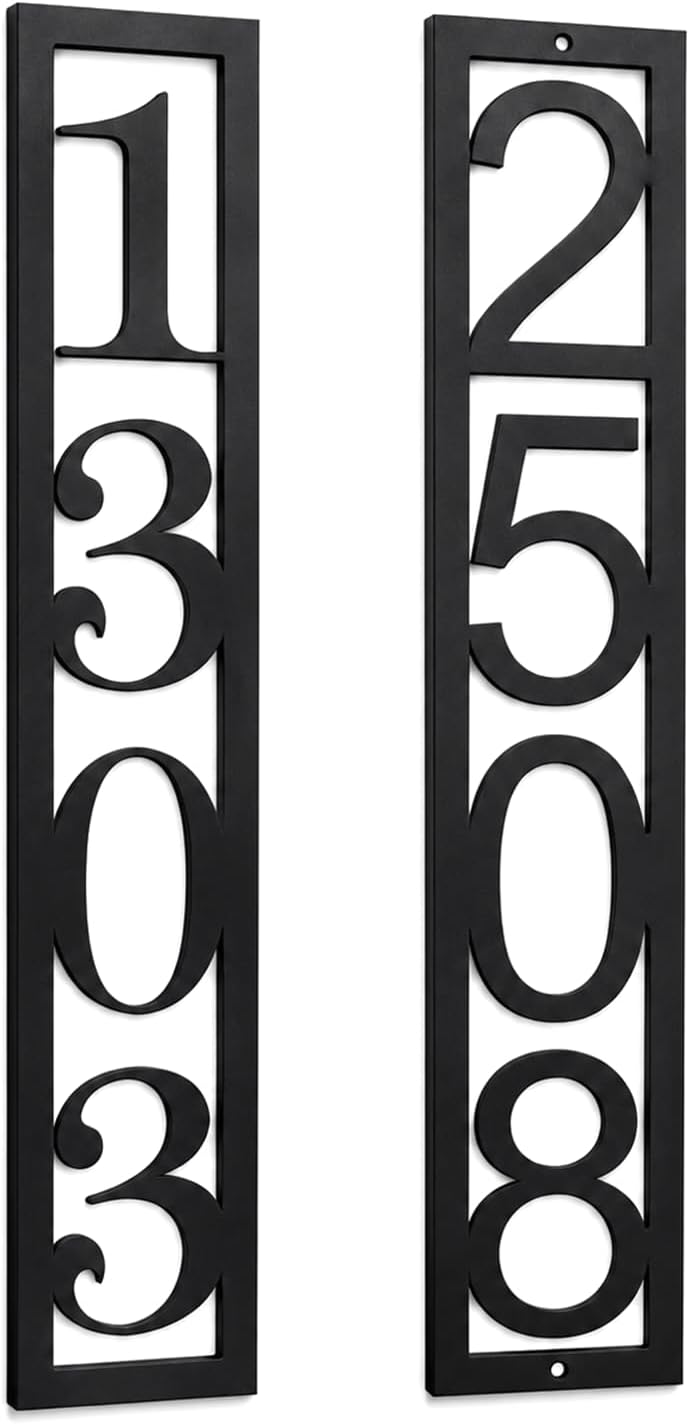 Amazon.com: Custom Metal House Numbers for Outside Modern, Personalized ...