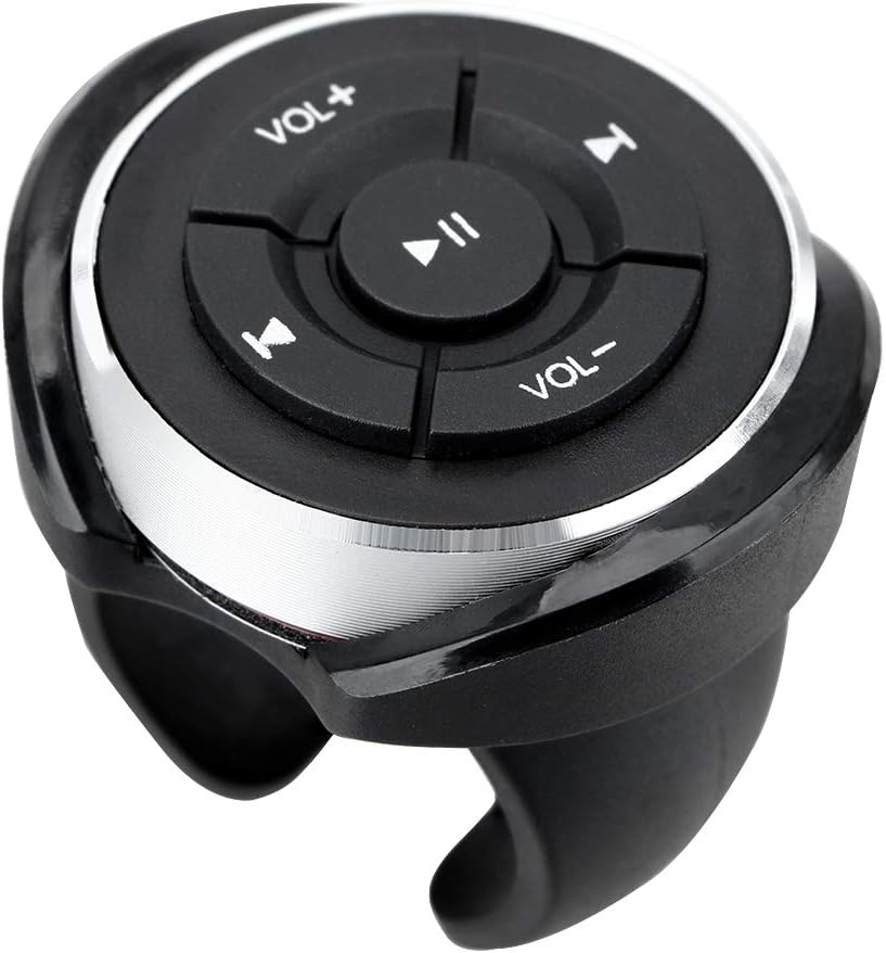NOPNOG Wireless Car Steering Wheel Remote Controls Bluetooth Media ...