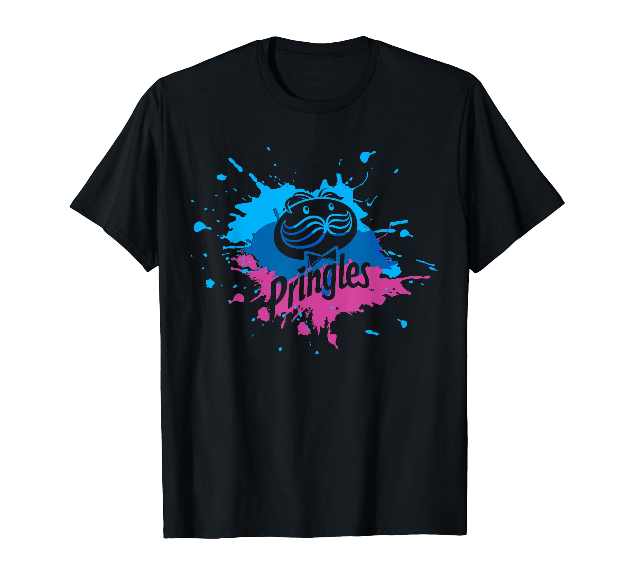 Amazon.com: Pringle's Neon Splatter Logo T Shirt : Clothing, Shoes ...