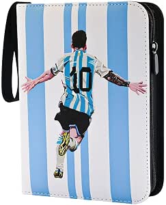 Amazon.com: Soccer Card Binder 4 Pocket with Sleeves 400 Pocket, Soccer ...