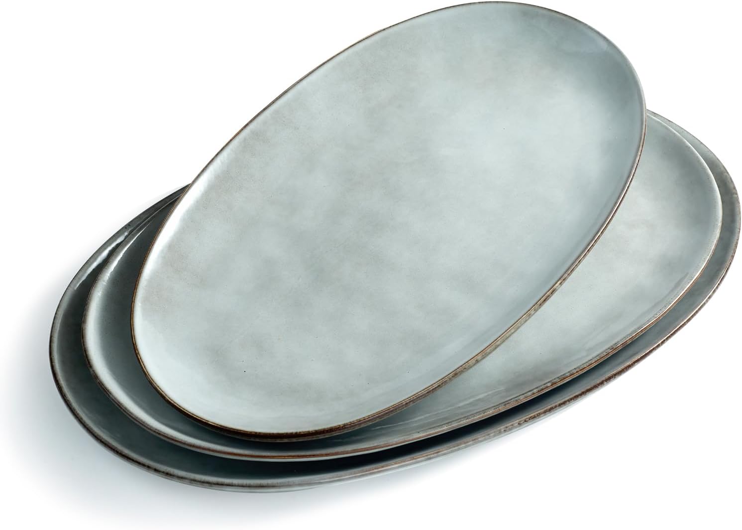 Amazon.com | famiware Serving Platter, Oval 15.59/14.3/12.9inch Serving ...