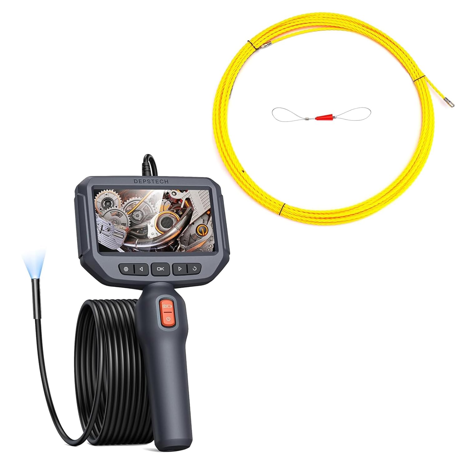 DEPSTECH Endoscope Camera with Light, 7mm 1080P HD Borescope Inspection ...