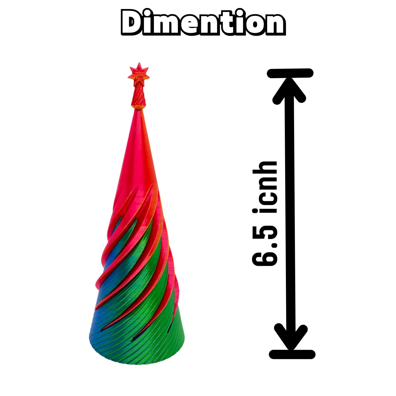 Snapklik.com : 3D Printed Christmas Tree Decorations, Impossible Cone ...