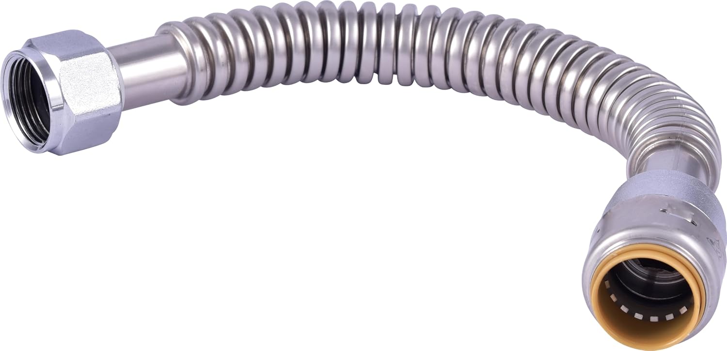 Amazon.com: SharkBite Max 3/4 Inch x 3/4 Inch FIP x 12 In. Corrugated ...