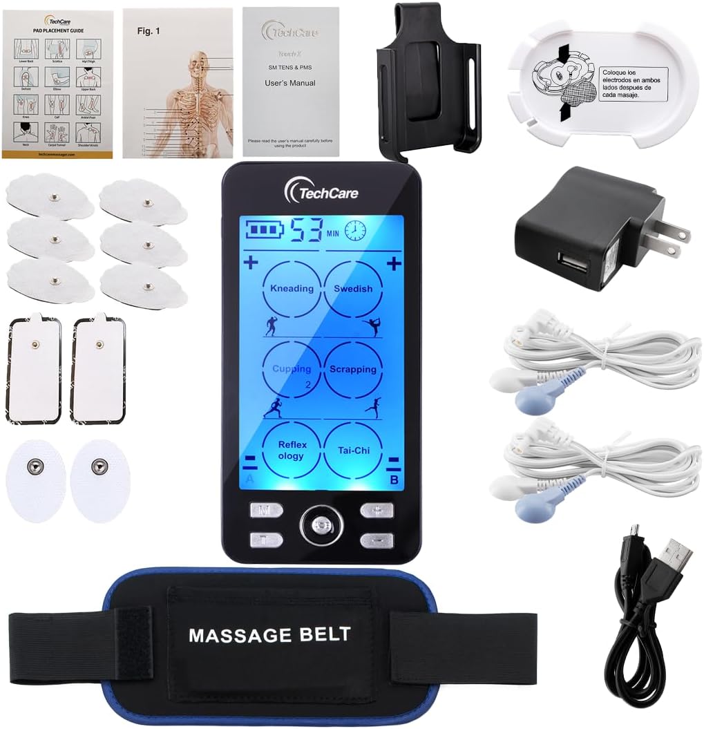 Amazon.com: TechCare Mini Tens Unit Machine 10 Massage Modes ...