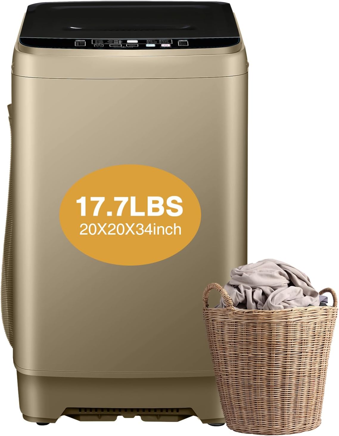 Amazon.com: Full Automatic Washing Machine, AYCLIF 17.7 lbs Apartment ...