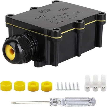 Waterproof IP68 External Junction Box, 2 Way Plug Line M20 Coaxial ...