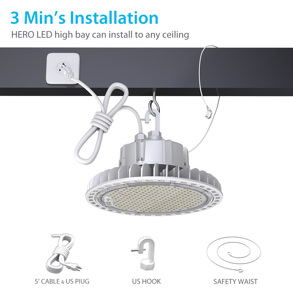 Snapklik.com : HYPERLITE Led High Bay Light 60W 8,000LM (135lm/w) 5000K ...