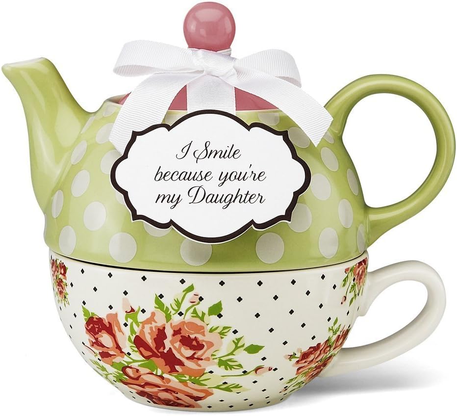 Amazon.com | Pavilion Gift You and Me Tea for One Teapot Set by Jessie ...