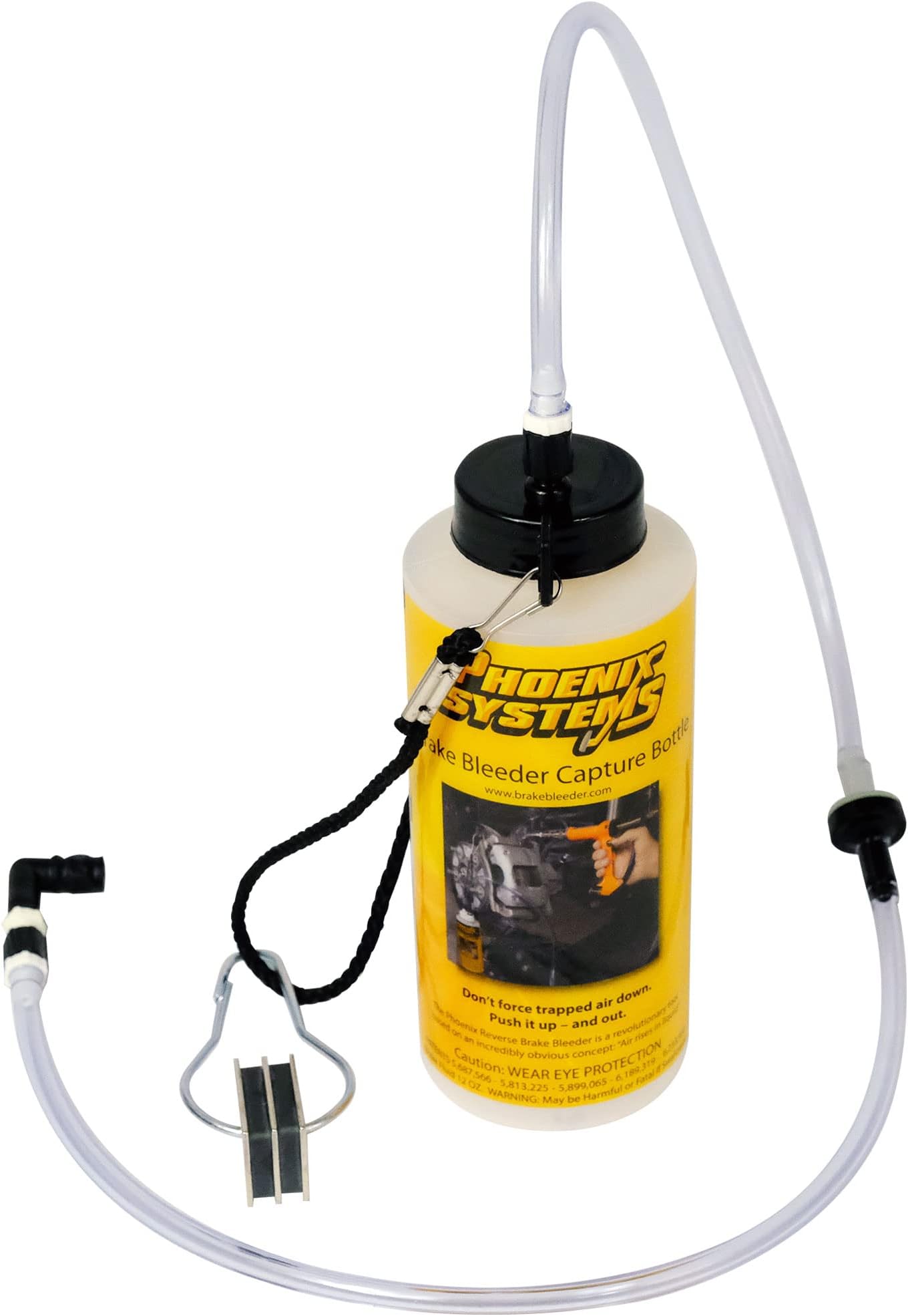Amazon.com: Phoenix Systems 7002-B One-Man Brake Bleeder Capture Bottle ...