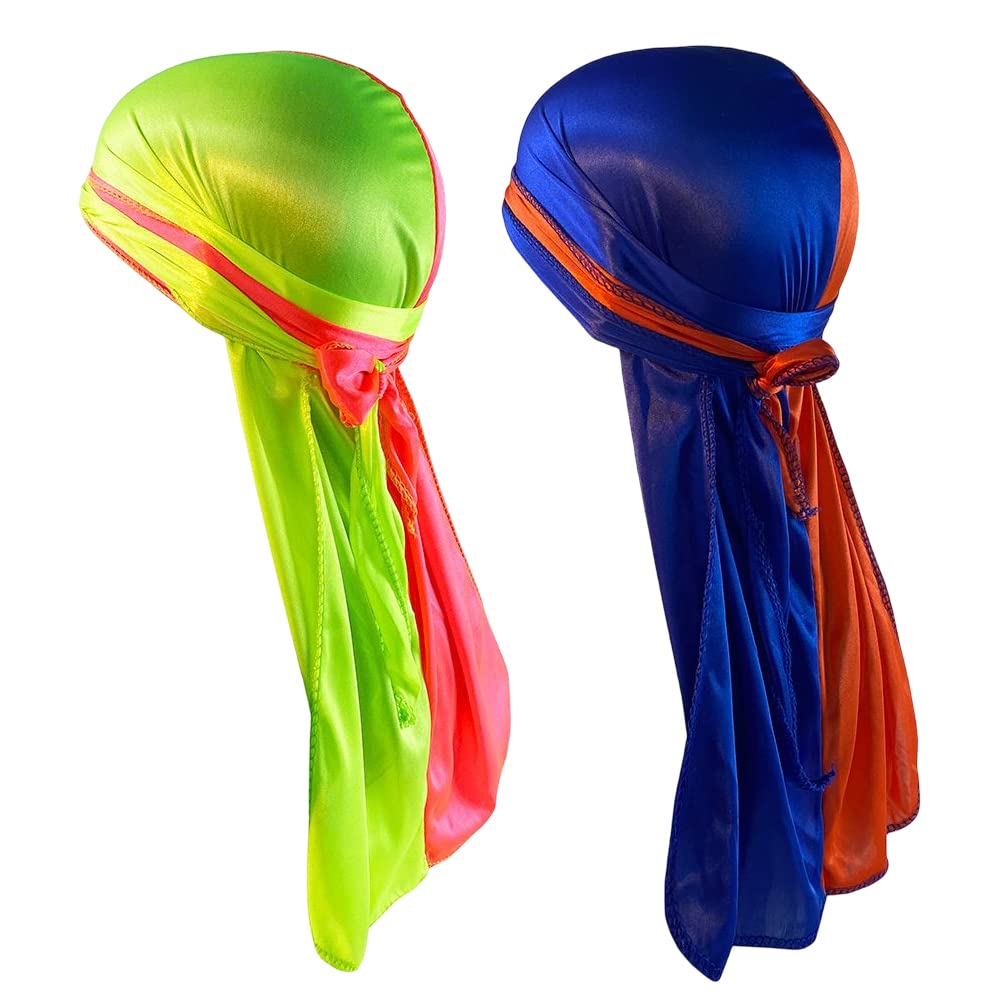 Gooderngoodern 2 Pieces Silky Durag For Men Hip Hop Rapper | Desertcart ...