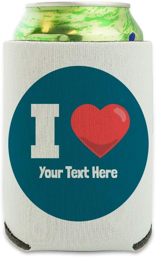 Amazon.com: Personalized Custom I Love Heart Name Here Can Cooler ...