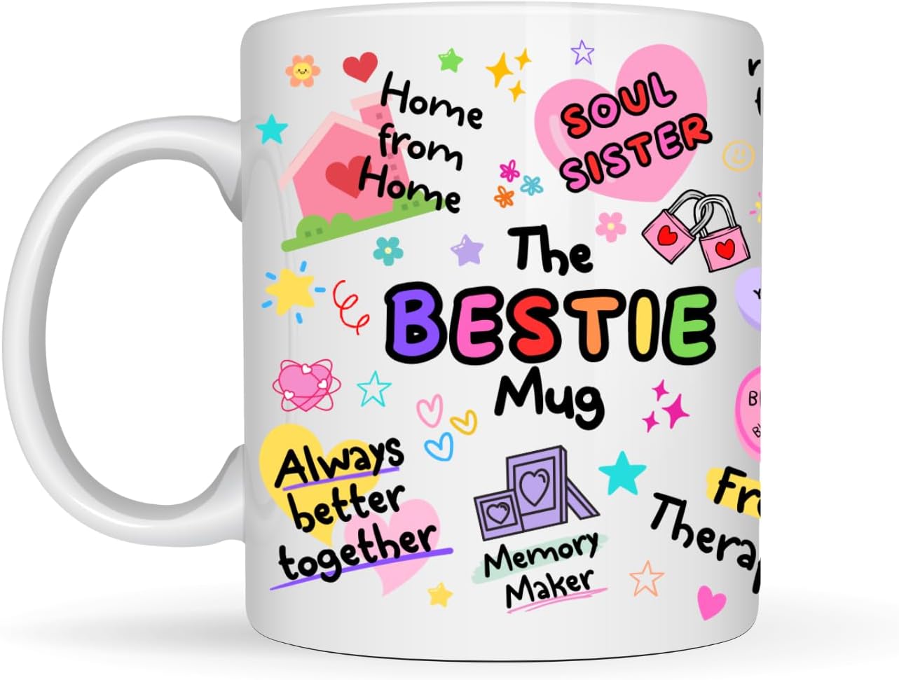 ANOTION Best Friend Mug Gifts for Women - Novelty Mug Besties for the ...