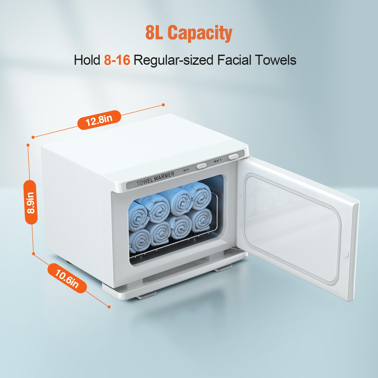 Hot Towel Warmer, Spa Towel Cabinet 8L Professional Mini Towel Heater ...