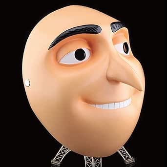 Amazon.com: NOBLZFWO Resin Gru Men's Me Costume Halloween Cosplay Mask ...