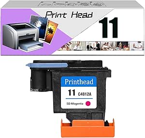 Amazon.com: Compatible 11 C4811A C4812A C4813A C4810A Print Head ...
