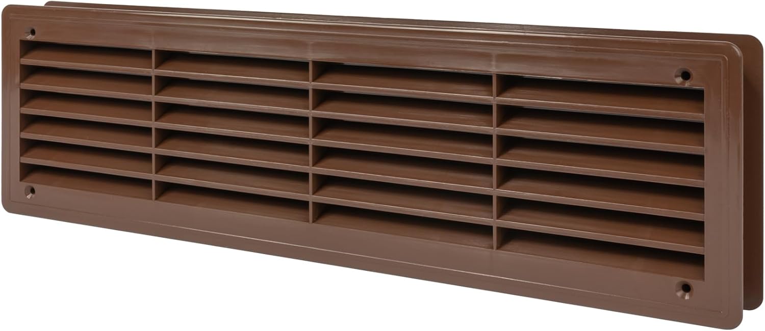 Vent Systems 18'' x 5'' Inch Door Air Register - Two Sided Door Louvers ...