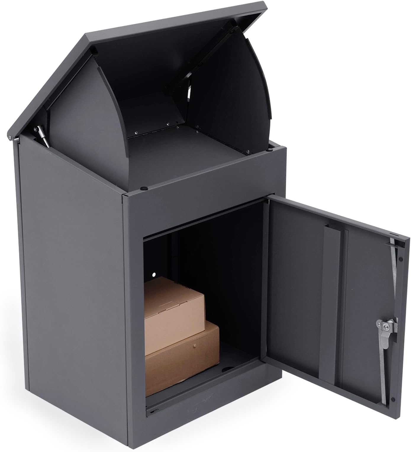 Amazon.com: Hagrany Galvanized Secure Package Delivery Box for Outdoor ...