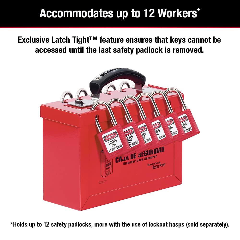 Buy Master Lock 498A Lockout Tagout Portable Group Lock Box Online in ...