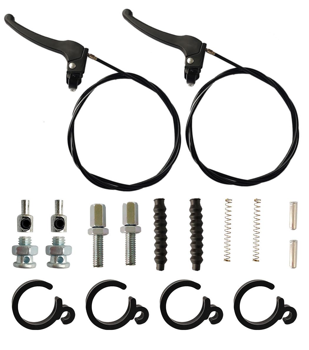 2 Set Brake Handle with 54'' Cable，Adjustable Wheel Lock Brakes ...