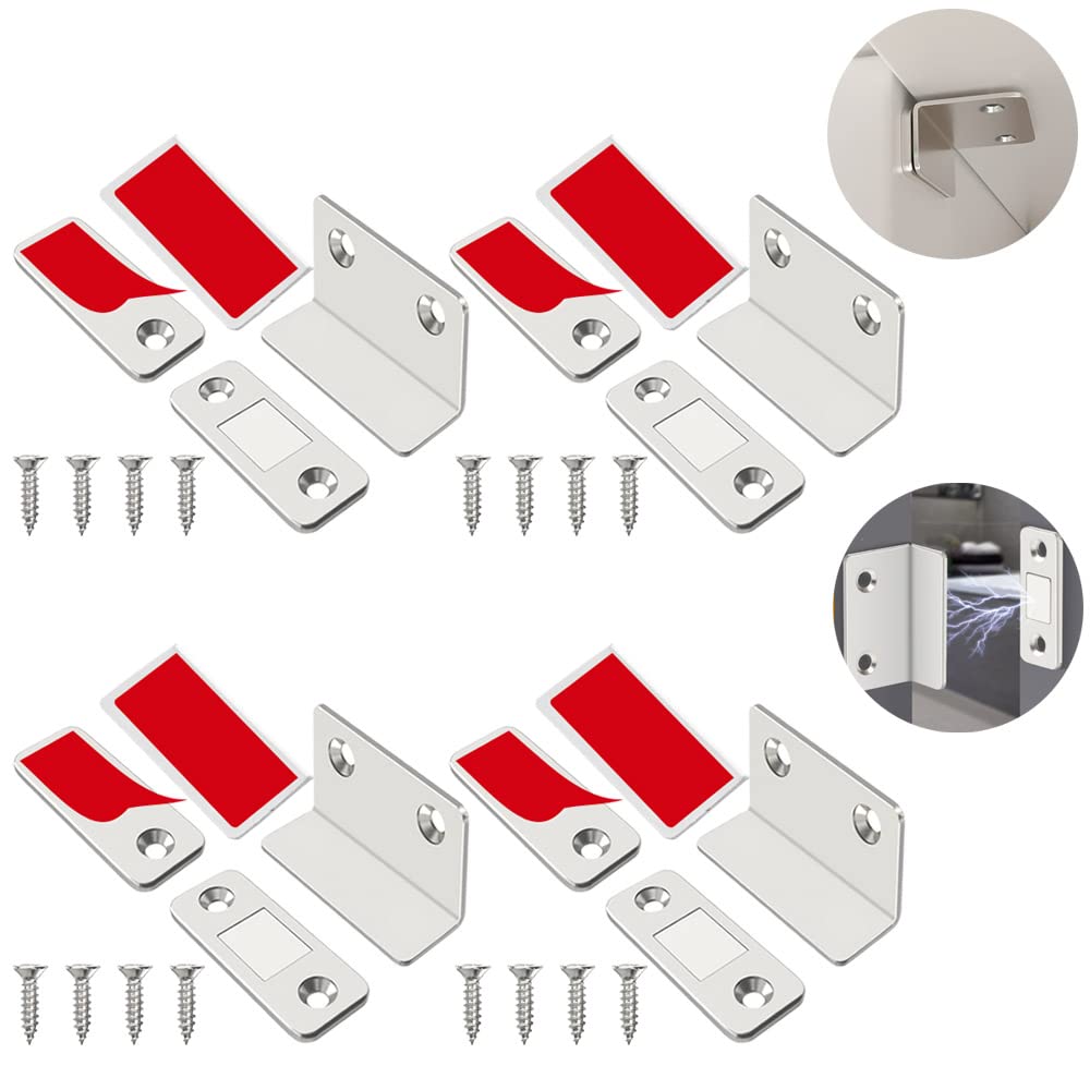 Buy ZACUDA Cabinet Magnetic Door Catch，4 PCS Ultra Thin Magnetic ...