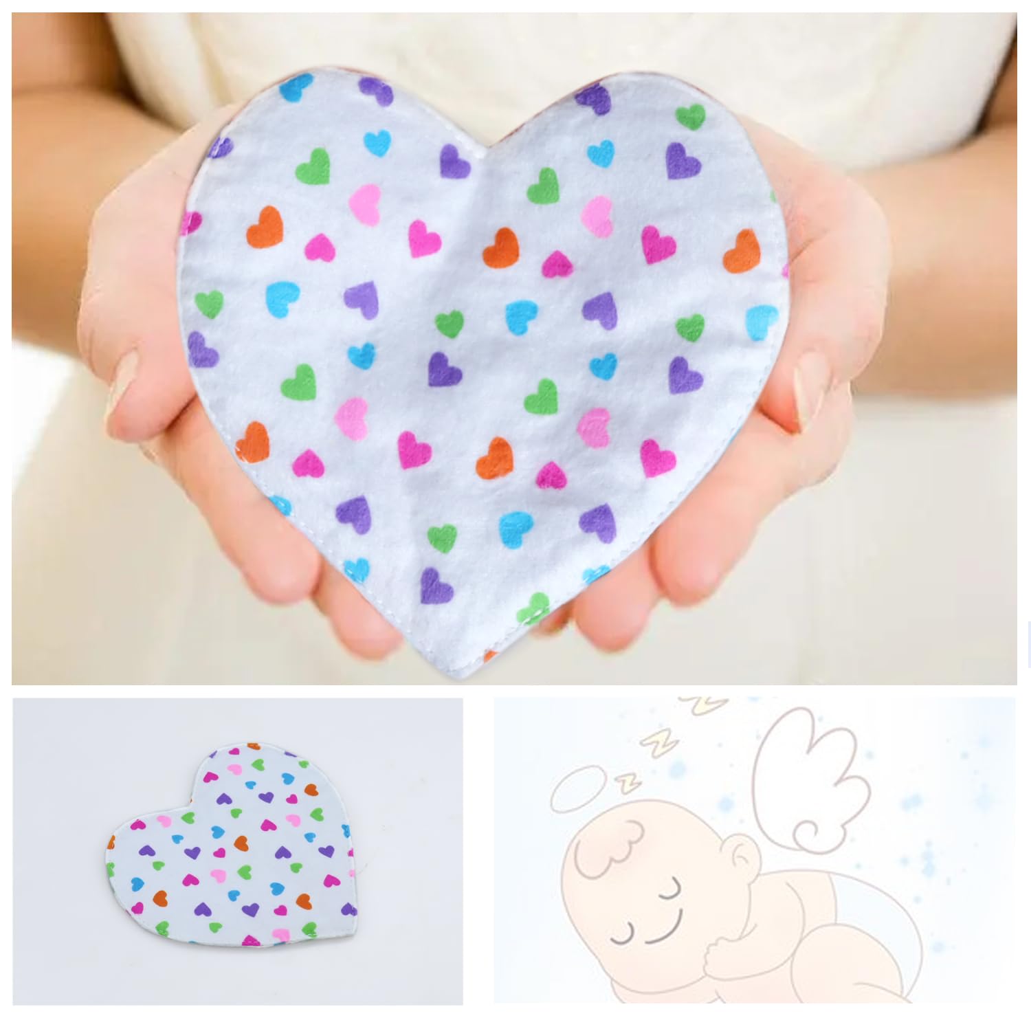 Snapklik.com : 2 Pcs Scent Bonding Hearts For Infant Preemie And Parent ...