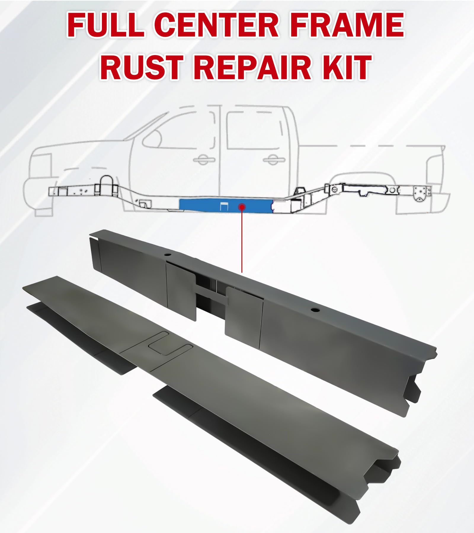 Snapklik.com : Full Center Frame Rust Repair Kit Section Fit For 2007 ...