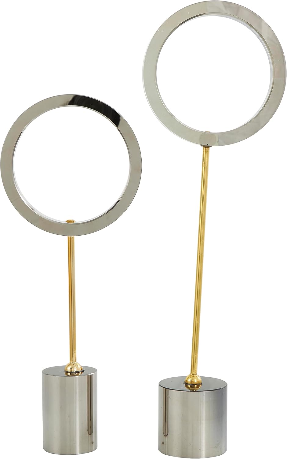 Amazon.com: Deco 79 Glass Geometric Decorative Sculpture Round Hoop ...