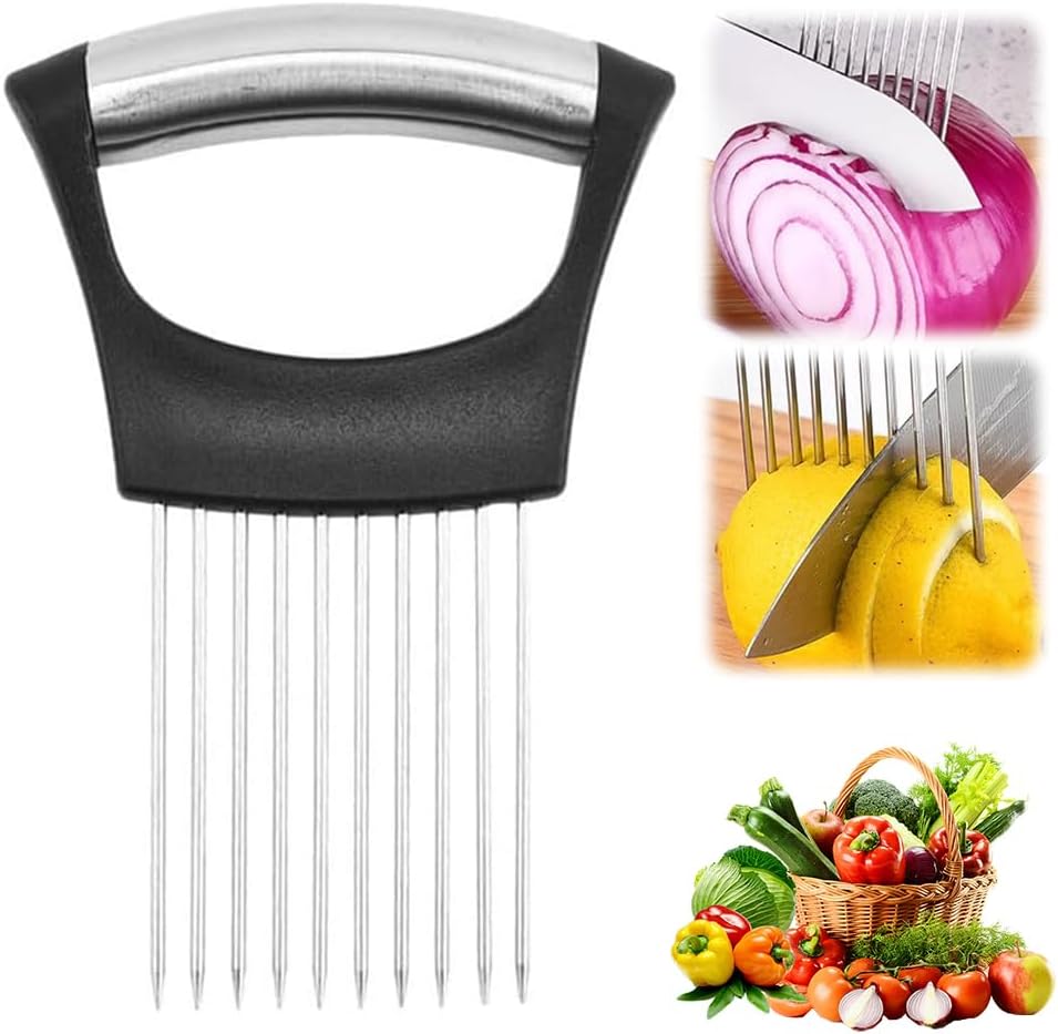Amazon.com: Universal Tomato Slicer & Holder with Ergonomic Grip - 8 ...